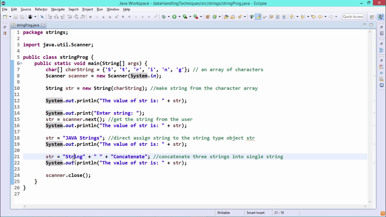 Java Essentials - Strings in java
