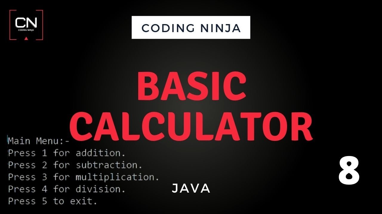 Basic Calculator | Java | Coding Ninja