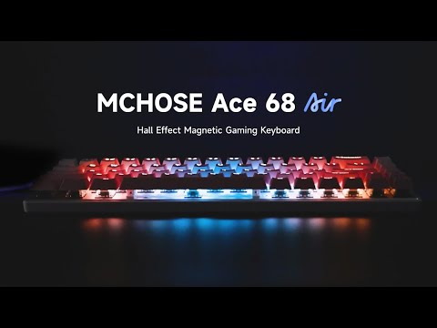 MCHOSE Ace 68 Air HE Keyboard Drops Audio-Reactive Lighting 2.0 – Sound to Light, Vibes to the Max!