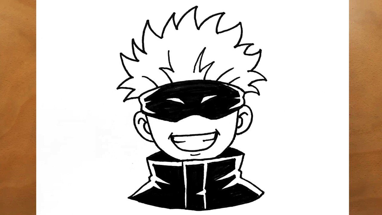 Draw Gojo Satoru Cute Version | Jujutsu Kaisen Art Guide
