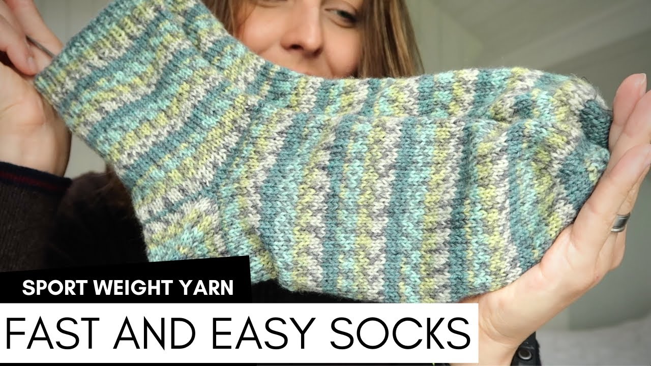 Patons Kroy Socks yarn - Fast and Easy Socks free knitting pattern -  knit by knittingILove