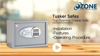 Buy Ozone Tusker-10 10L Black Digital Home Safe Locker with LED Display ...