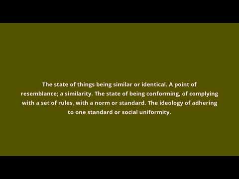 what is the meaning of conformity