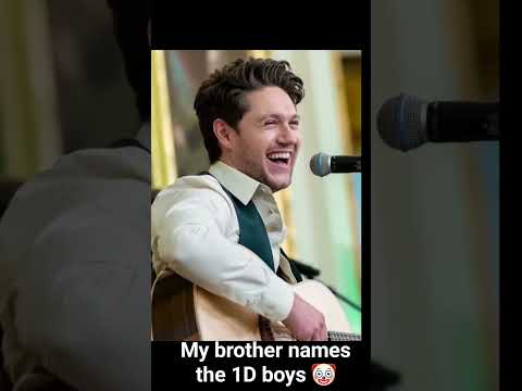 My bro names 1D boys 🤡#harrystyles #niallhoran #louistomlinson #liampayne #zaynmalik #onedirection