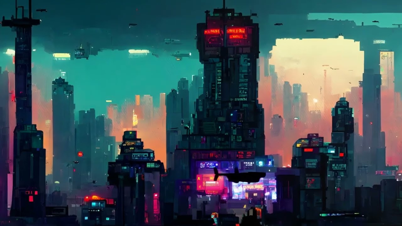 Grand Futuristic Sci-Fi Megacity Vista 4K Live Wallpaper