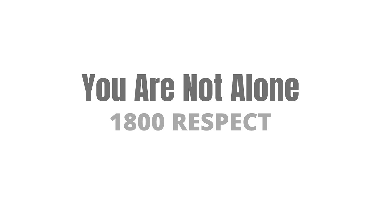 'You Are Not Alone' 2020 domestic violence awareness campaign video
