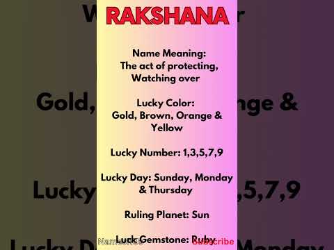 Rakshana Name Meaning #shorts #namemeaning #rakshana