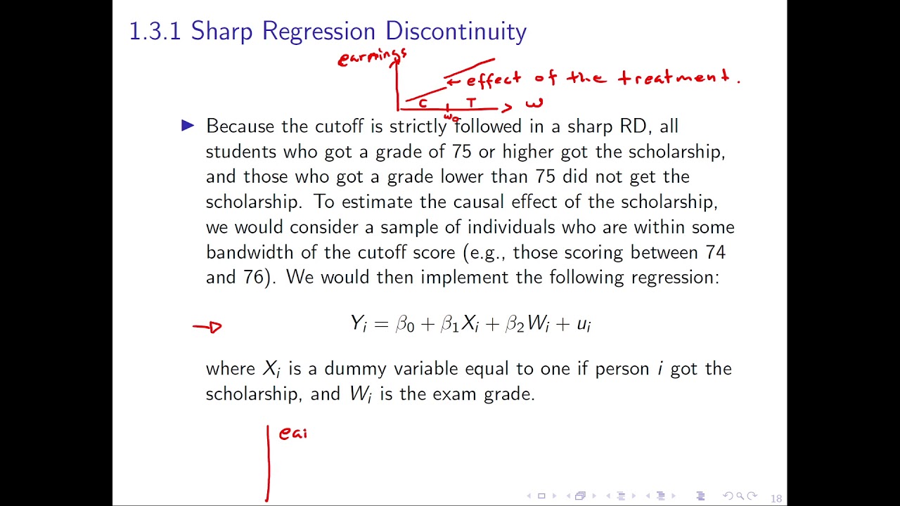 7.1.3.1 Sharp Regression Discontinuity