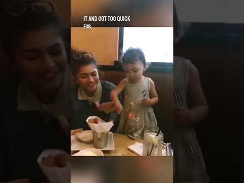 Zendaya’s niece jacked her food 😂