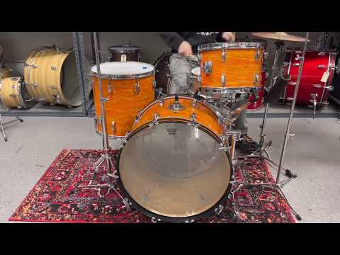 1960s Ludwig "Mod Orange" Drum Set | Reverb