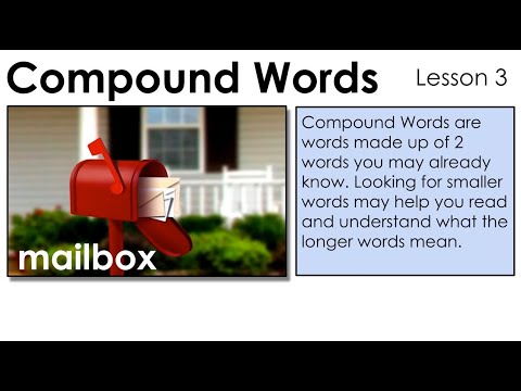 Compound Words - Lesson 3