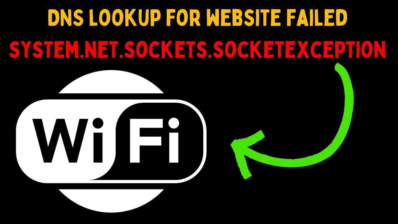 How to Fix DNS lookup for website failed system.net.sockets.socketexception Error on Windows 11