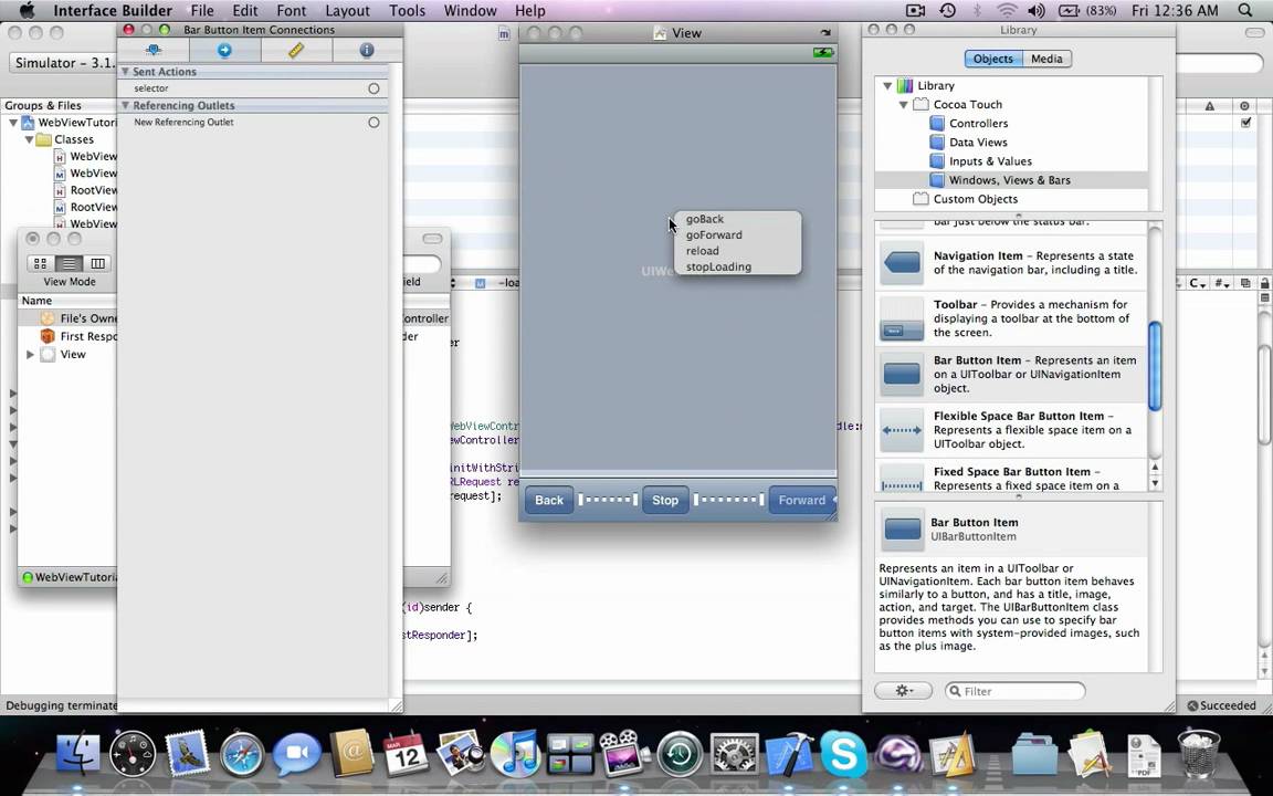 UIWebView iphone programming tutorial part 2/3