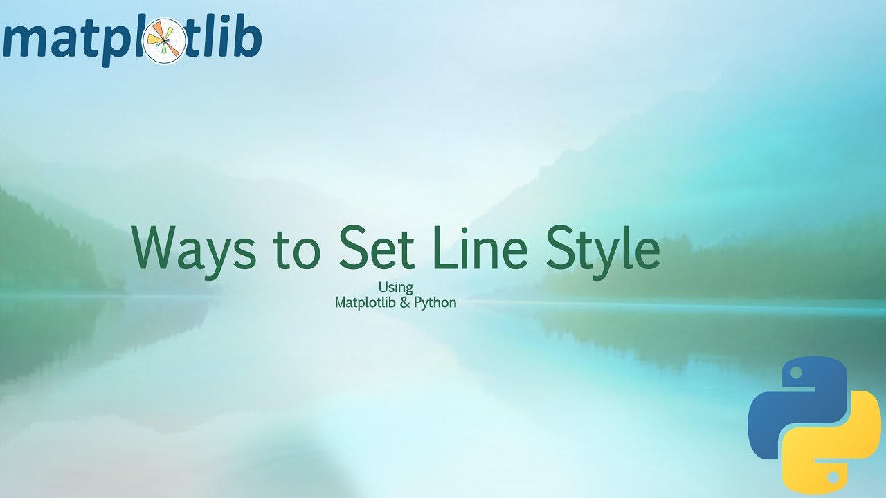 How To Set Line Style In Matplotlib