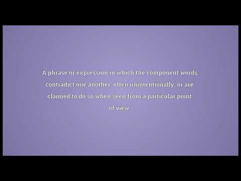 Contradiction in terms Meaning