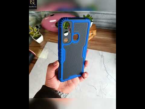 Infinix Note 11s Cover - Black - Shockproff Dotted Hybrid Soft Case ...