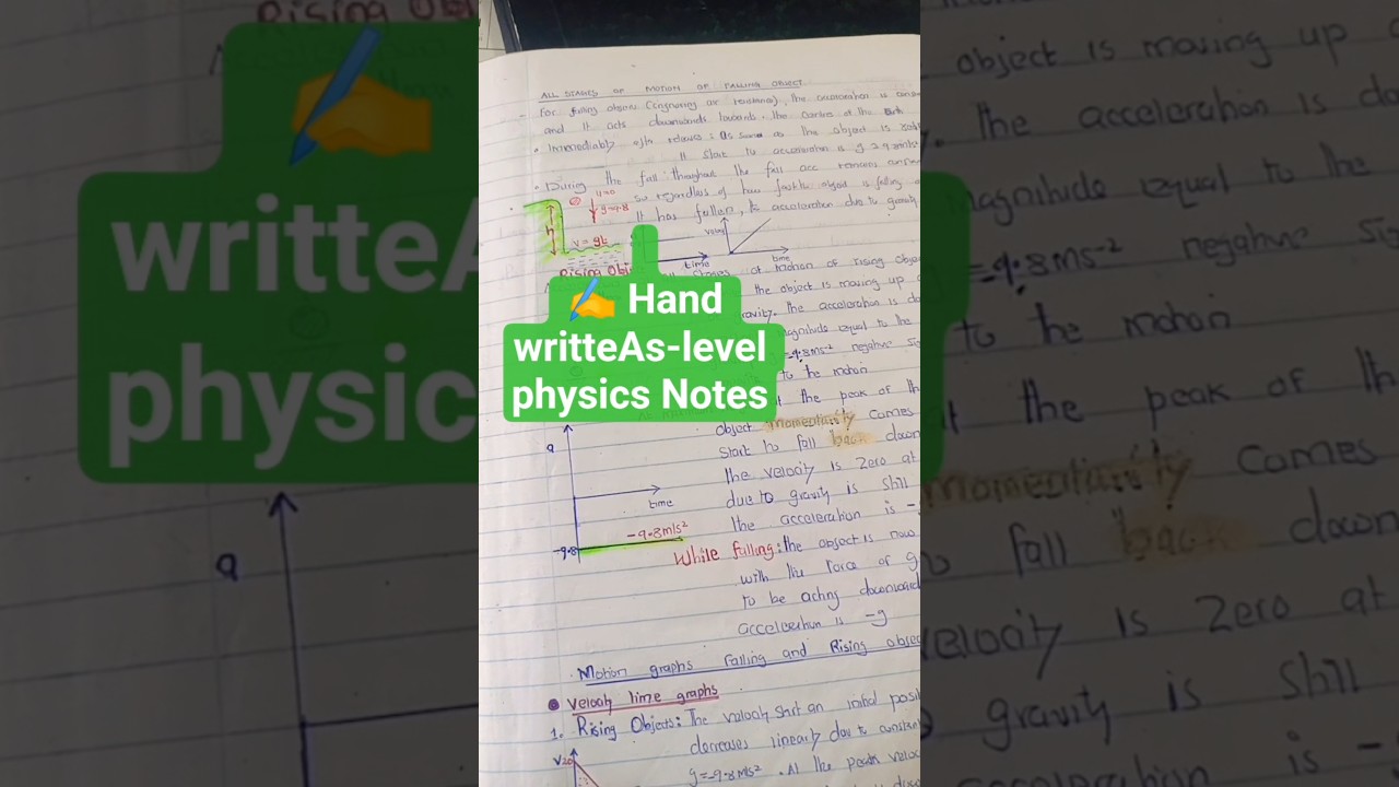 Cambridge 9702 as-level physics notes