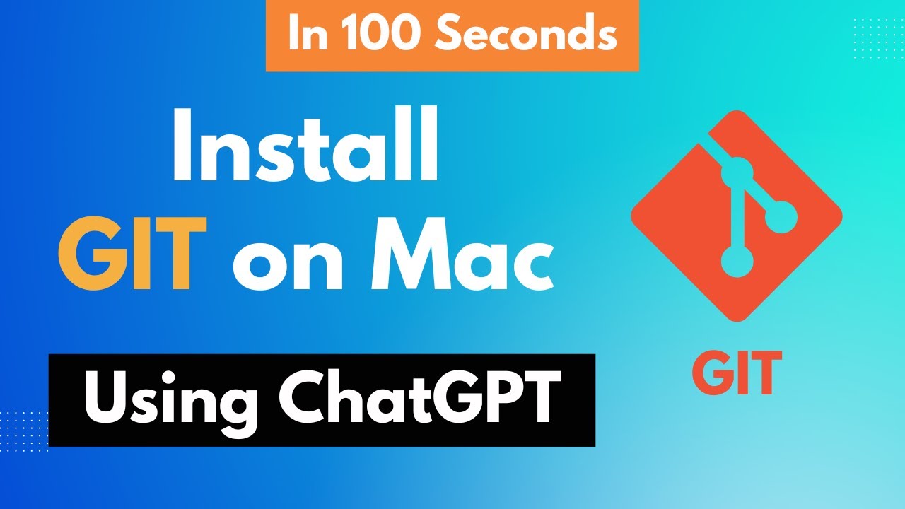 How to install Git on MacOS Using ChatGPT | In 100 Seconds | #git  #chatgpt  #installation