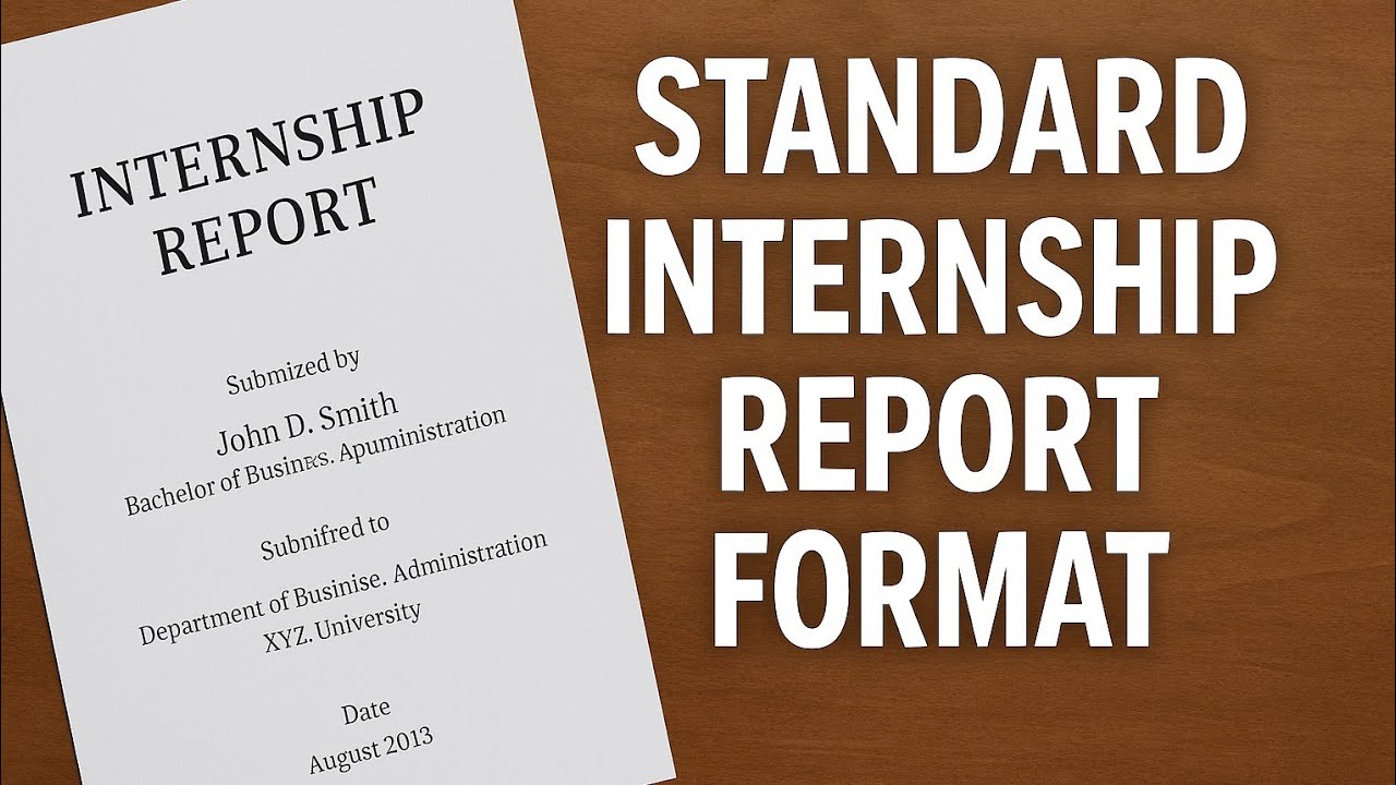 Standard Internship Report Format !