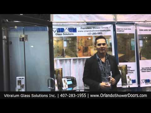 Vitralum Glass Solutions at the Home Garden show frameless glass shower doors enclosures