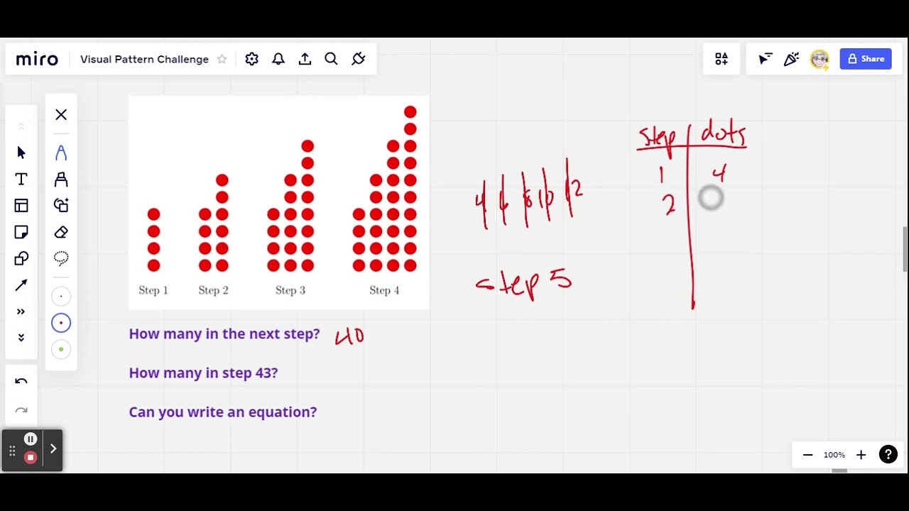 Visual Pattern Challenge 140 - lots of dots!