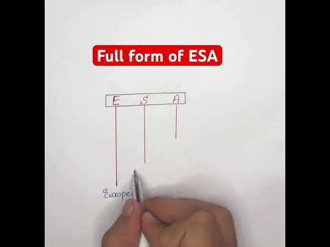 Full form of ESA #shorts #short #vocabulary #englishvocabulary