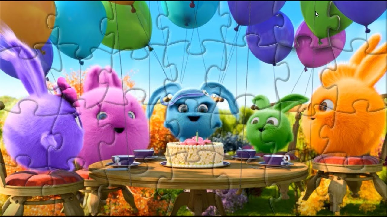 Sunny Bunnies  | Online Puzzle Video Games  For Kids |