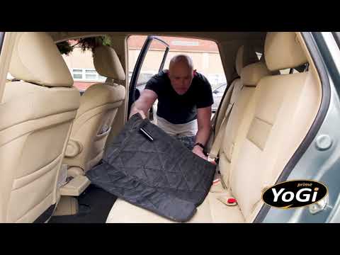 YoGi Prime Dog seat Cover for Back seat - Hammock Dog car seat Covers for Large Dogs, Waterproof