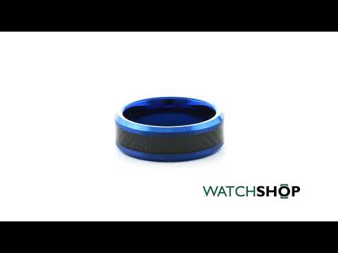 Unique & Co Men's Unique & Co 8mm Tungsten Carbide and Carbon Fibre Ring Size U (TUR-63-62)