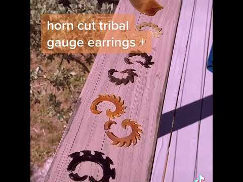 Tribal Gauge Earrings (works with normal piercings)