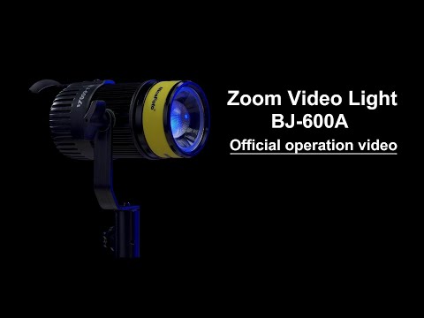 NiceFoto Zoom LED video light BJ-600A Bi-color 2700-6500K Zoom available 12-50°