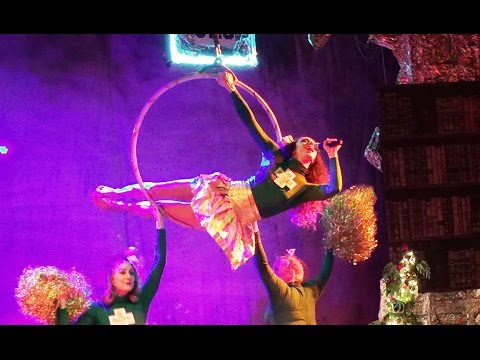 Kim Manning Aerial Hoop Live Performance from "Janky Christmas" with the Positivity Cheerleaders