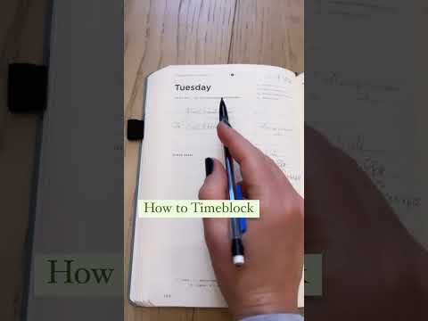 How to time block