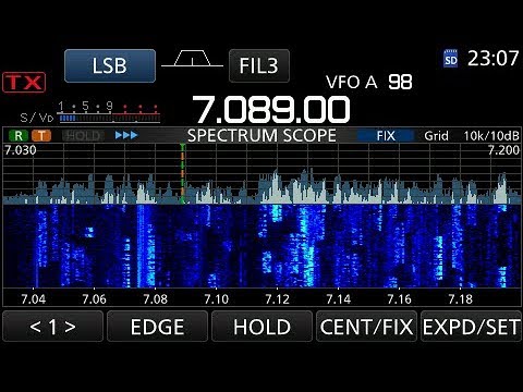 CQ WPX SSB 2019 - 40 meter tuning IC7300