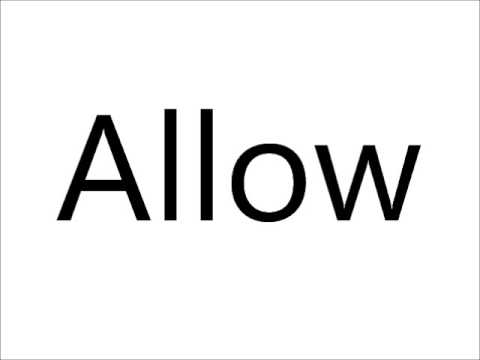 How to Pronounce Allow
