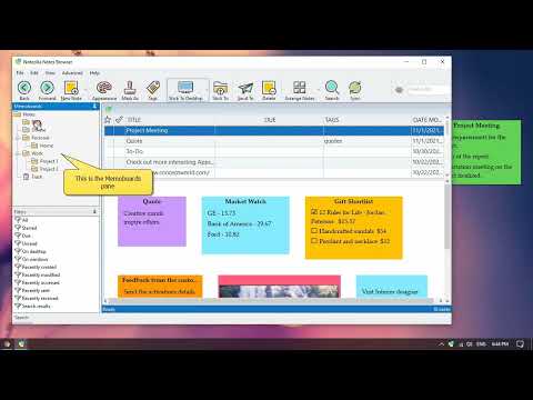Show all sticky notes from a memoboard on Windows desktop in Notezilla