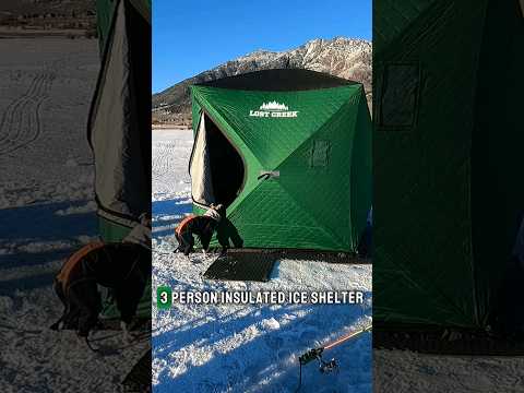 Sportsmans Warehouse Ice Shelter Review Live TOMORROW 12pm MTN #shorts #review #icefishing #cold