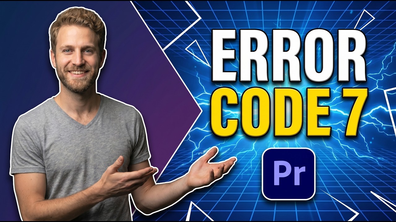 Premiere Pro Error Code 7 (Easy Fix Guide)