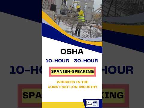 OSHA 10 and 30-Hour construction Spanish