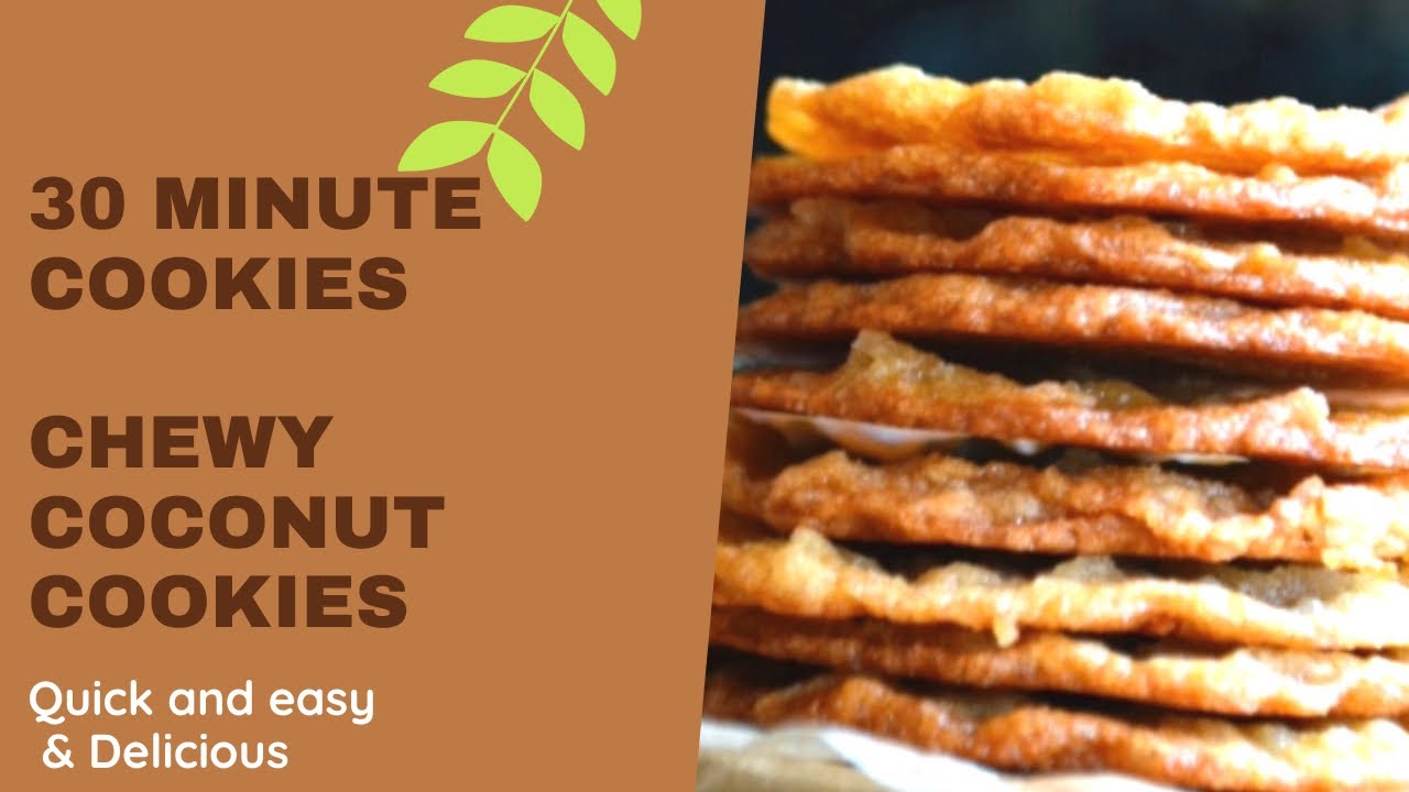 Chewy coconut cookies
