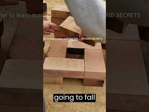 ROCKET STOVE With 15.5 Bricks! #shorts