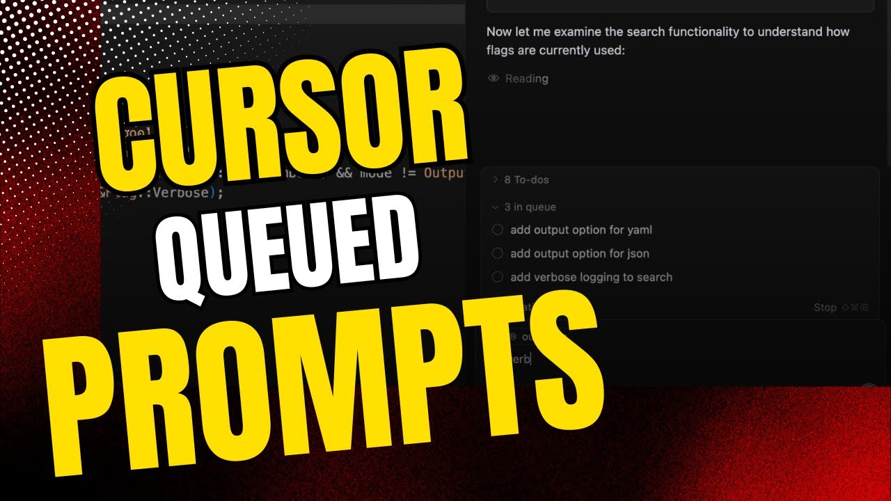 Cursor task queue: follow-up before the agent finish