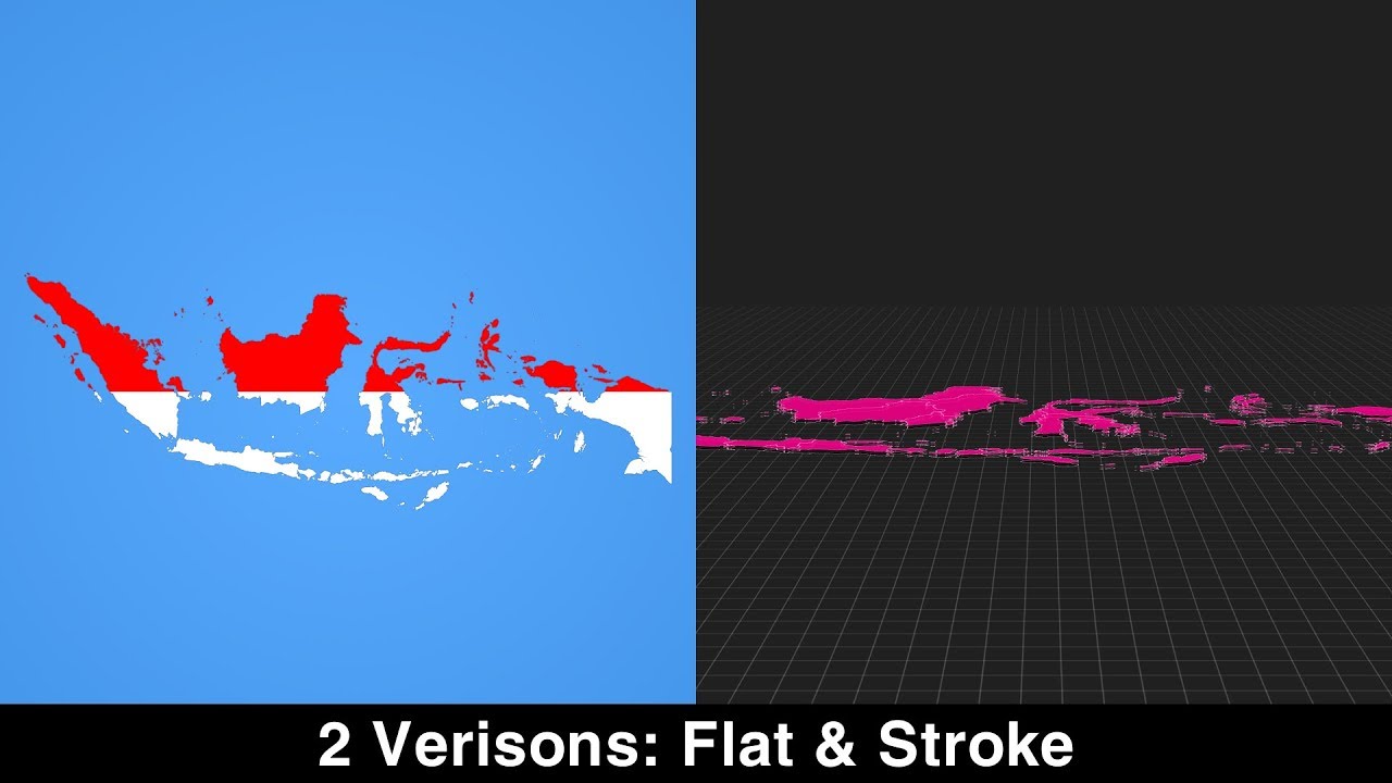 Indonesia Map Kit - After Effects Template