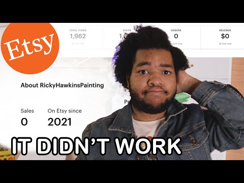 I tried selling art prints on Etsy...