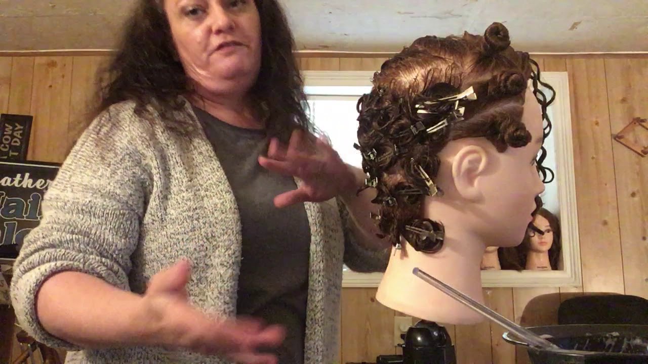 Heather's Triangular base Pin Curls