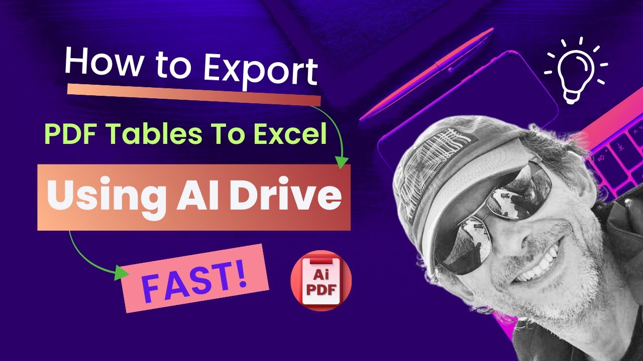 How to Export PDF Tables to Excel with AI Drive - Ai PDF