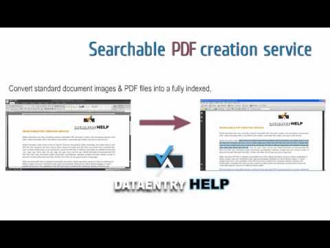 SEARCHABLE PDF CREATION SERVICE