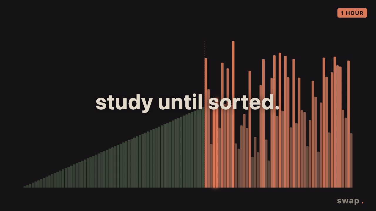 study until the array is sorted.