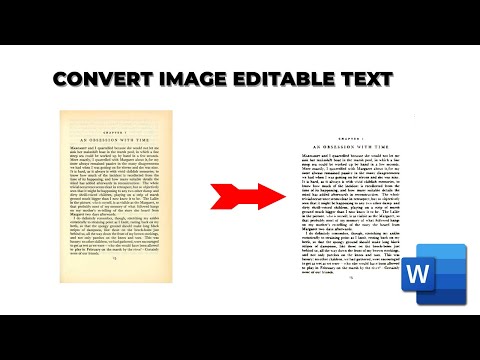 How to convert an image to editable text in Word