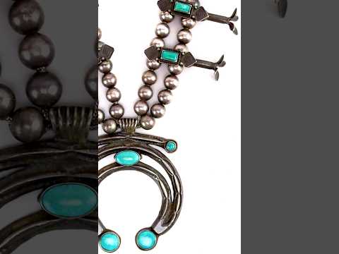 Box and Bow Squash Blossom c. 1930 #shorts #navajo #necklace